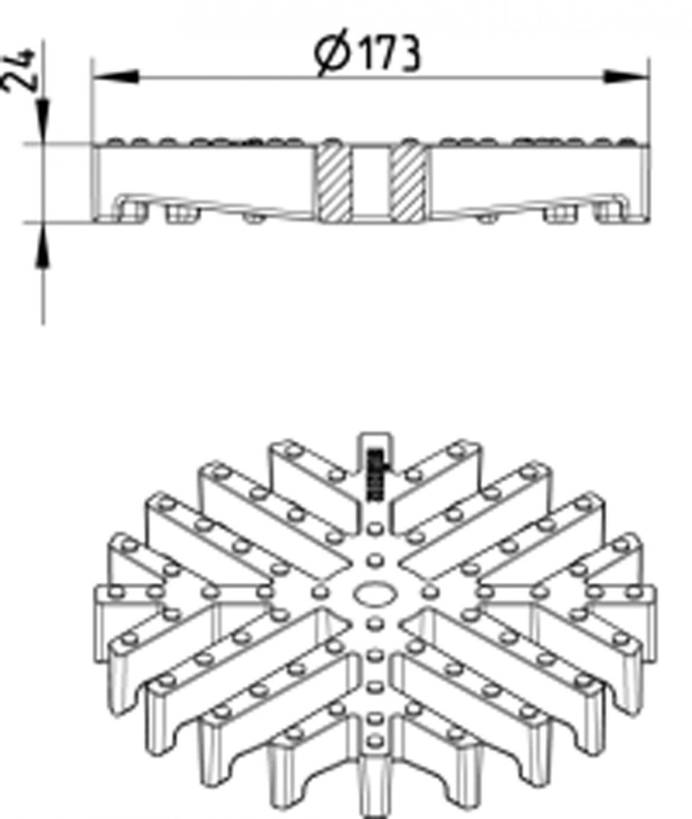 Cast Grate (Round) - Pland Stainless