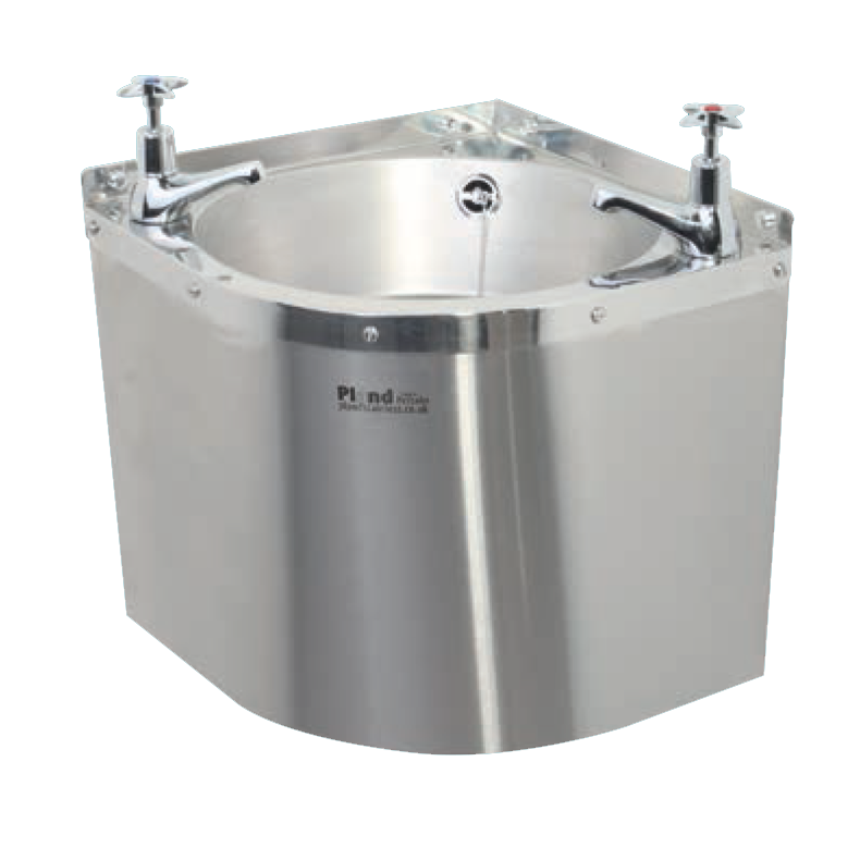 Boston Corner Sink - Pland Stainless