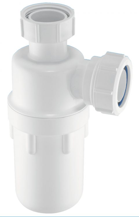 BSP white plastic bottle trap - Pland Stainless
