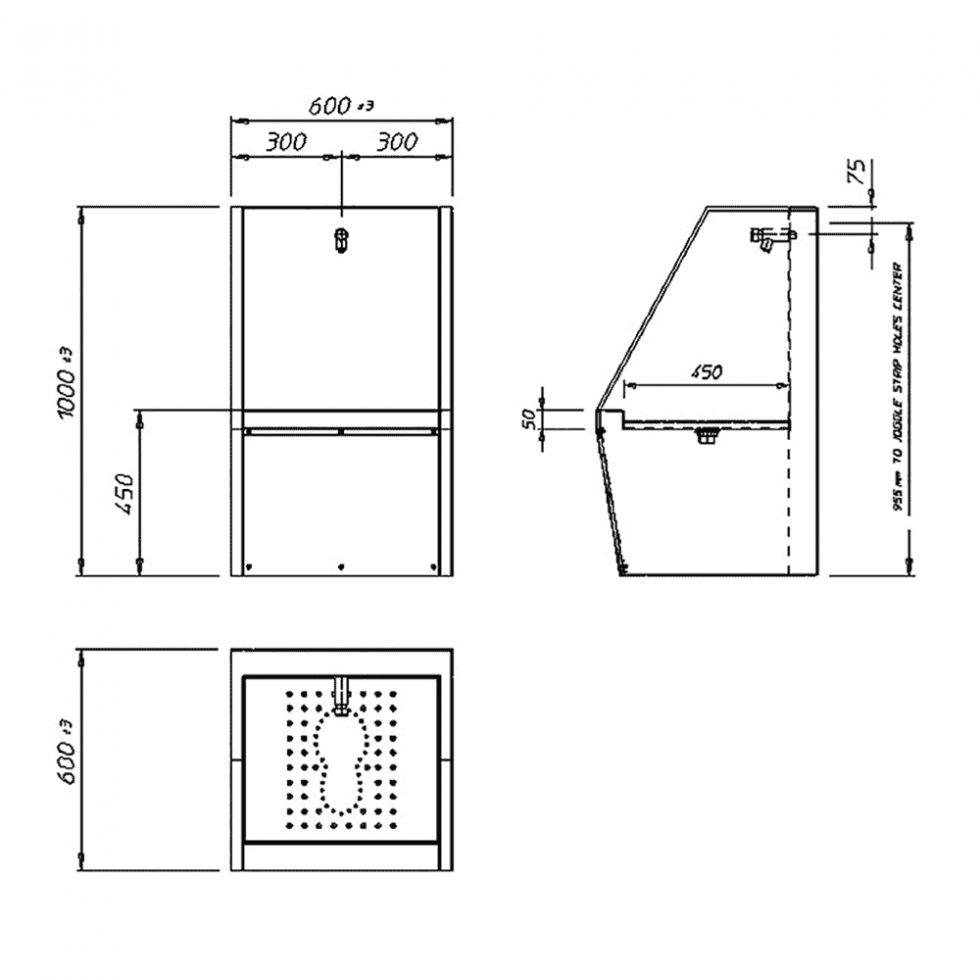 Piedmont Foot trough - Pland Stainless