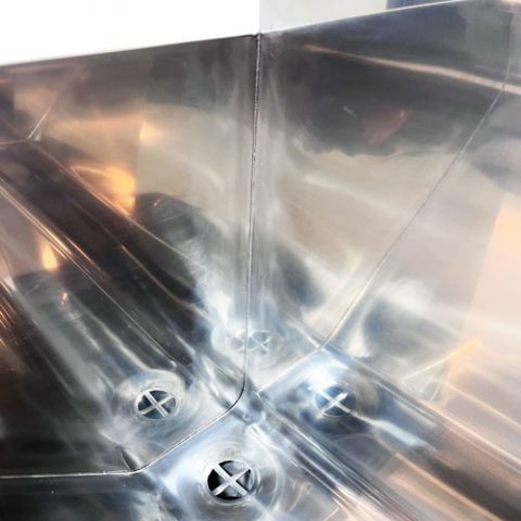 Sola Scrub-Up Trough - Pland Stainless